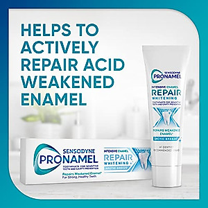 Sensodyne Pronamel Intensive Enamel Repair Toothpaste for Sensitive Teeth and Cavity Protection, Whitening Toothpaste to Strengthen Enamel, Arctic Breeze - 3.4 Ounces x 4