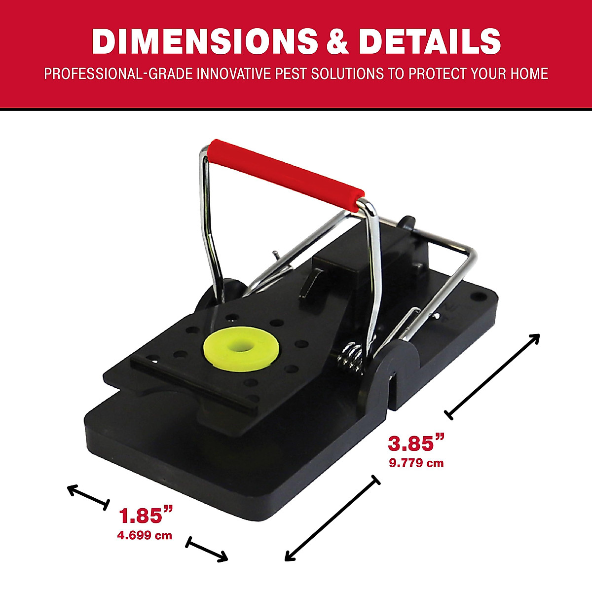Catchmaster Predator Snap Mouse Trap 6Pk, Humane Mouse Traps Indoor for Home, Reusable Rodent Killer with Attractant, House Critter Catcher with Mouse Bait, Pet Safe Pest Control for Garage & Basement