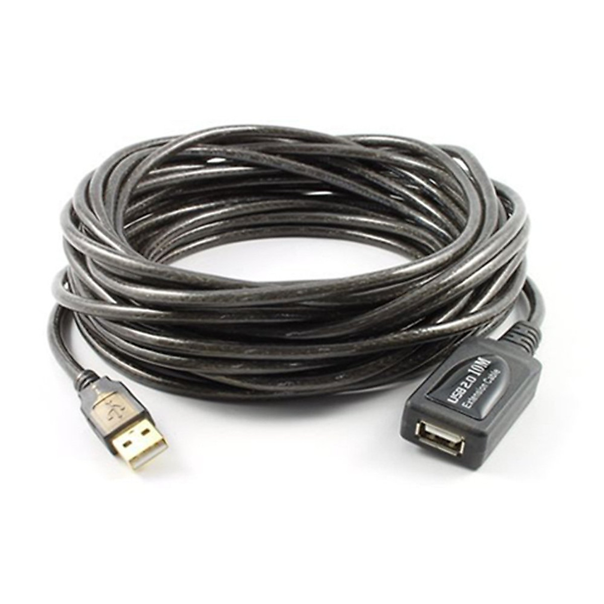 TECHTOO USB Extension Cable, 32 Feet (10 Meter) USB 2.0 Active Cable Repeater Cable Type A Male to A Female with Built-in Signal Booster Chips