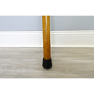 Shepherd Hardware 9226 1-1/2-Inch Inside Diameter Rubber Leg Tips, 2-Pack, Black