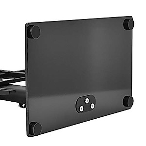 VIVO Black Universal TV Stand for 32 to 50 inch LCD LED Flat Screens, Tabletop VESA Mount with Tempered Glass Base and Cable Management STAND-TV00J