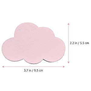 Zerodeko 4pcs Bathroom Wall Hooks Cloud Coat Hooks Hat Cloud Key Hooks Entryway Wall Hangers Key Holder Wall Mounted Towel Holder Kids Coat Mount Decorative Wall Child Wood Heavy