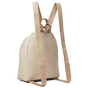 Tommy Hilfiger Ainsley II Smalldome Backpack Coated Square Monogram Fawn/Optic White One Size