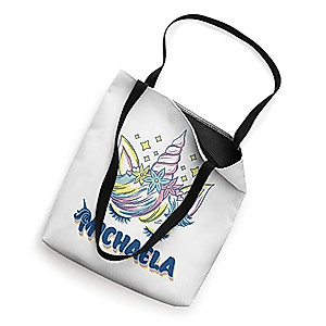 Michaela personalized custom name Rainbow Unicorn crown Tote Bag