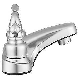 Pacific Bay Lynden Bathroom Sink Faucet - Metallic Plating Over Lightweight ABS Plastic (Brushed Satin Nickel)