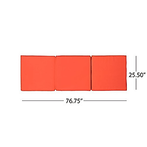 Christopher Knight Home Jamaica Outdoor Wicker Chaise Lounge with Water Resistant Cushion, Multibrown / Orange