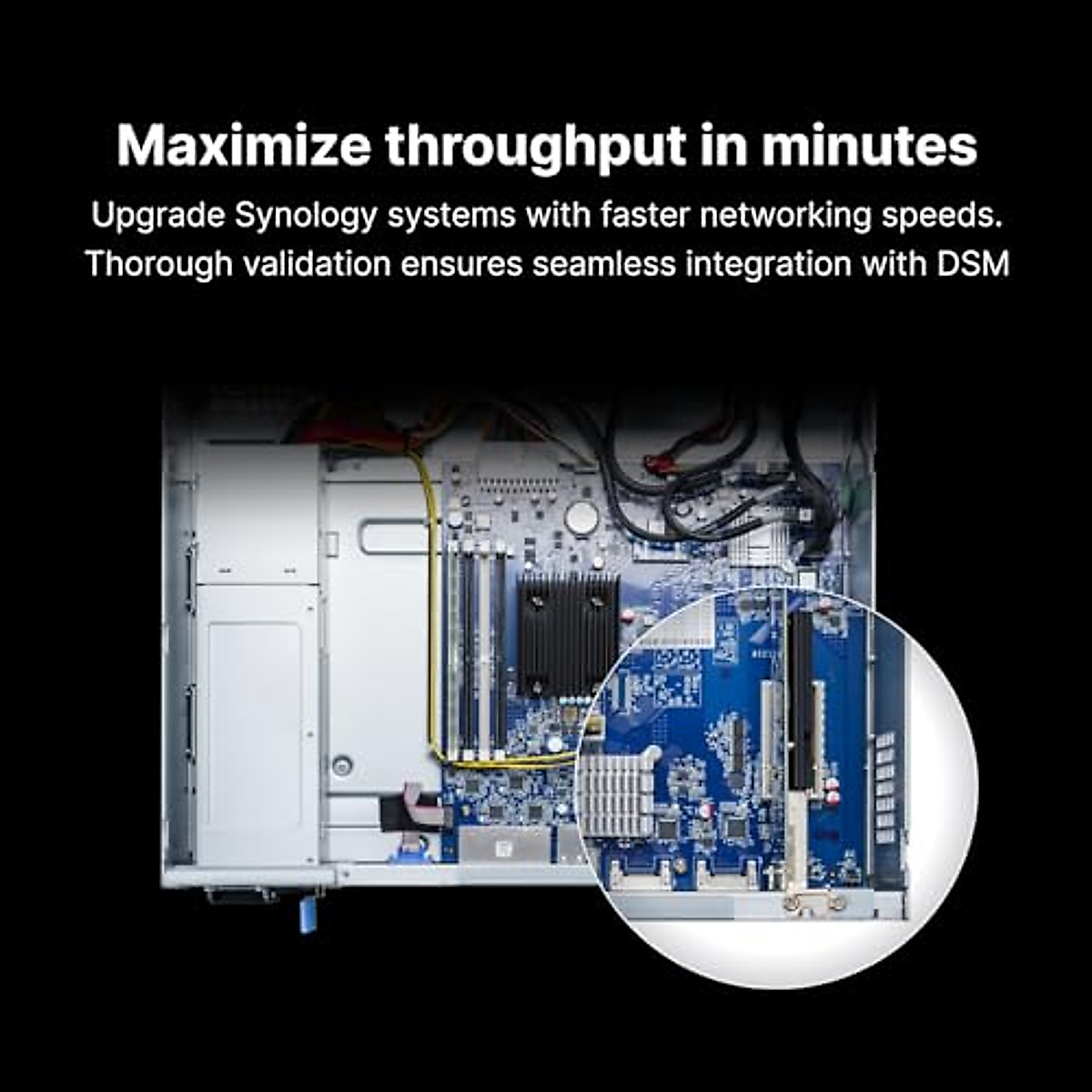 Synology 10Gb Ethernet Adapter 2 SFP+ Ports (E10G21-F2) , Black