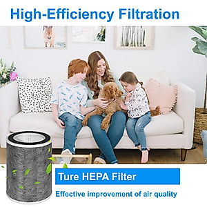 1PACK HP202 Filter Replacement Compatible with shark HP201,HP202,HP301,HP302,HC501,HC502 Air Purifier Filter,HC501 Replacement Filter Parts coding Part HE2FKBASMB, HE2FKBAS, HE2FKPET, HE2FKPRO(1PACK)
