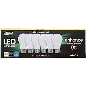 Feit Electric Led 60W Replacement Soft White, 6 Count
