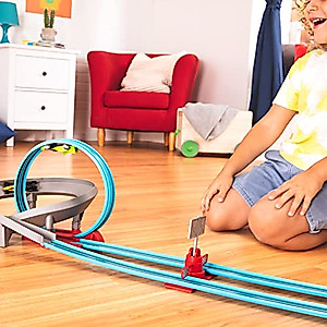 Driven by Battat – Toy Car Racing Loop Playset – 28Pc Toy Racing Loop Set – Race Car Toys and Playsets for Kids – Pullback Cars – 3 Years + – Turbo Dash (28pc)