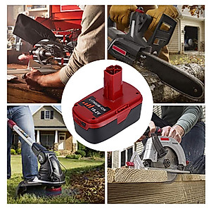 2 Packs 6000mAh 19.2V Diehard C3 Battery Compatible with Craftsman 19.2 Volt Battery Lithium ion 11375 11376 130279005 1323903 130211004 130279017 315.115410 315.11485 315.PP2011 315.PP2010 315.PP2020