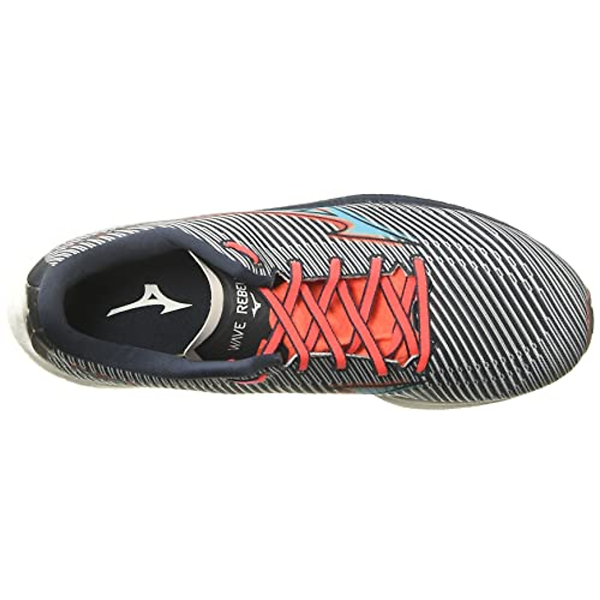 Mizuno Men's Wave Rebellion, India Ink/Scuba Blue, 10