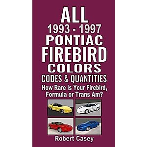 All 1993-1997 Pontiac Firebird Colors, Codes & Quantities: How Rare is Your Firebird, Formula, or Trans Am?
