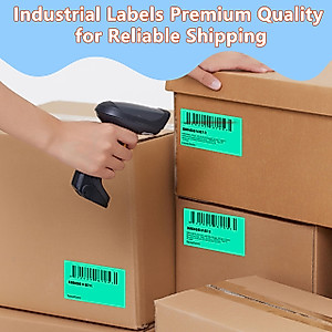 PARLAIM 2.25 X 1.25 Inch Thermal Sticker Labels, 1000PCS Commercial Grade Square Aqua Direct Thermal Printing Paper Compatible with MUNBYN & Rollo & Zebra Desktop Printers