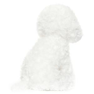 WEIGEDU White Toy Poodle Stuffed Animal - Bichon Frise/Maltese/White Labradoodle Plush Toy for Kids and Babies - Perfect Birthday & Easter Gift, 12.6"