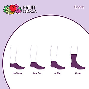 Fruit of the Loom Girls' Everyday No Show Socks (10 Pack), WHITE, Medium