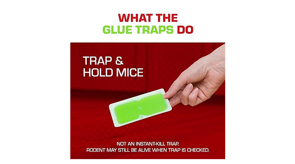 Tomcat Super Hold Glue Traps for Mice & Pests - 4 Pack