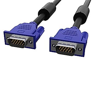 Kyper USKyper-1367 Monitor Cable 6ft 15 pin M/M VGA to VGA SVGA 1080P Full HD High Resolution for TV Computer Projector (1)