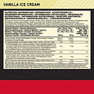 Optimum Nutrition Gold Standard 100% Whey Protein Powder, Vanilla Ice Cream, 5 Pound (Packaging May Vary)