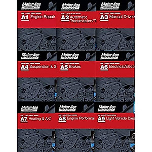 ASE Certification Test Prep - Car/Light Truck Study Guide Package A1-A9 (Motor Age Training)