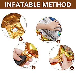 6 PCS Outer Space Rocket Balloons for Party Birthday Decoration, LALIPOK Astronaut Foil Balloon Large Universe UFO Spaceman Garland for Boys Kids Babyshower Supplies