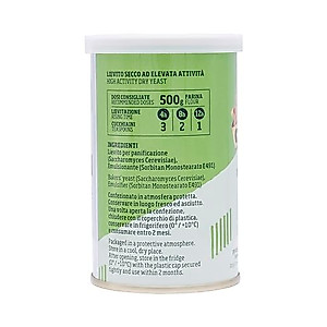 Antimo Caputo Lievito Active Dry Yeast 3.5 Ounce Can - Made in Italy - Perfect with 00 Flour