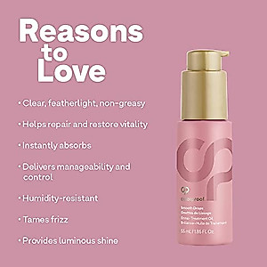 Colorproof Smooth Drops, 2oz - For Frizzy Color-Treated Hair, Lightweight Clear Treatment Oil, Smooths, Controls Frizz & Adds Shine, Sulfate-Free, Vegan