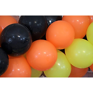 construction birthday party supplies,119pc.Orange Black Yellow Balloon Garland,Happy Birthday Banner, Dump Truck Balloon,Construction Signs, DIY Arch Tool Kit, Quarantine birthday decorations