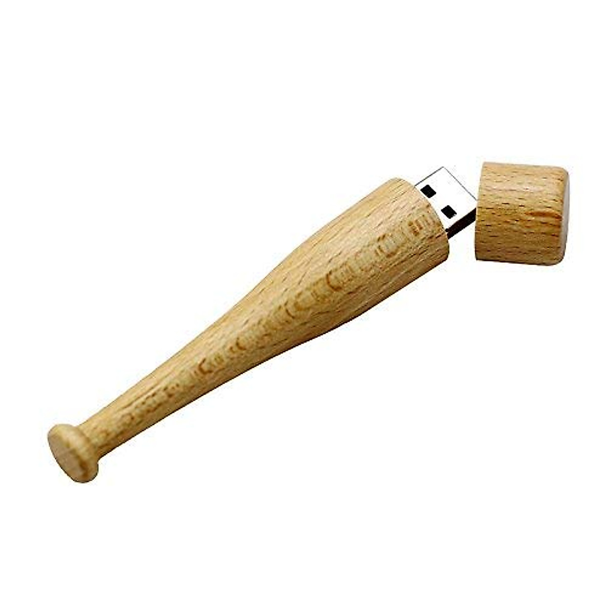 Aneew 32GB Pendrive Novelty 3D Wooden Baseball Bat Model USB Flash Drive Memory Stick U Disk Thumb Sports Gift