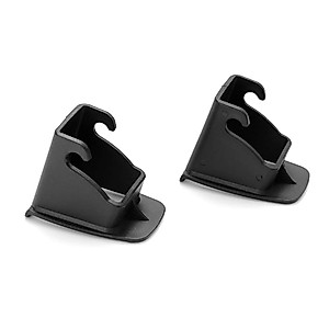 Carrfan 2pcs Car Child Seat ISOFIX Interface Buckle, Black Fixed Guide Groove