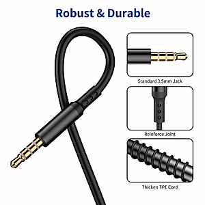 COOYA 3.5mm Headphones for Samsung A15 A03s A14 S10e Magnetic in-Ear Wired Earbuds with Mic for Moto G Stylus/Power/Play HiFi Stereo School Kids Earphones for iPad 9 8 Laptop Tablet PC Student Teens