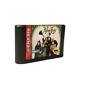 Royal Retro Addams Game Family - USA Label Flashkit MD Electroless Gold PCB Card for Sega Genesis Megadrive Video Game Console (Region-Free)
