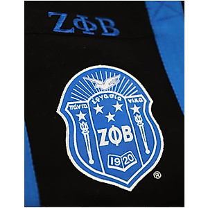 Divine Nine Depot Zeta Phi Beta Canvas Tote Bag (Black), GCB146ZPB
