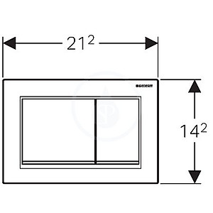 Geberit 115.080.KH.1 Actuator Plate Omega 30 Tank