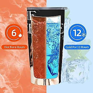 HIKTIEK Bee Rock Gees Band Stainless Steel Insulated Car Sippy Cup With Lid Travel Mug for Cold Hot 20 oz