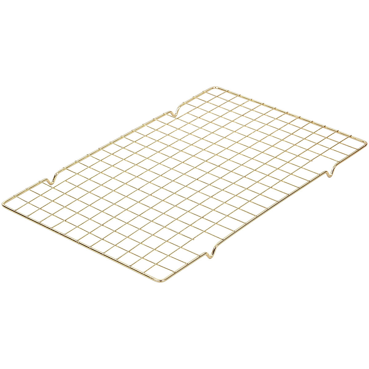 Wilton Non-Stick Diamond-Infused Large Navy Blue Cookie Sheet with Gold Cooling Grid Set, 11 x 17