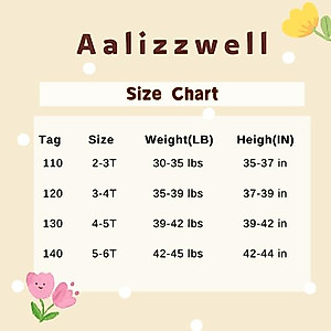 Aalizzwell Toddler Girls Clothes 3T, Little Fall Winter Long Sleeve Shirt Floral Pants Outfit Brown Clothing 3-4T