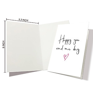 Nchigedy Sweet Anniversary Card for Boyfriend Girlfriend, Romantic Anniversary Card for Wife Husband, Funny Valentines Day Card for Him Her