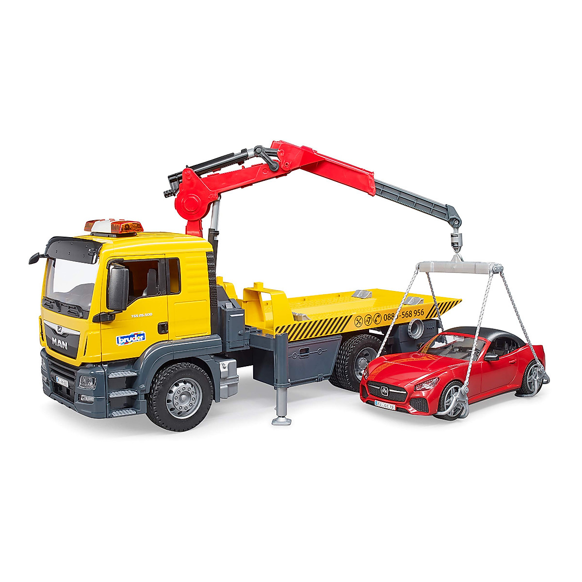 Bruder 03750 Man TGS Tow Truck Roadster and Light and Sound Module