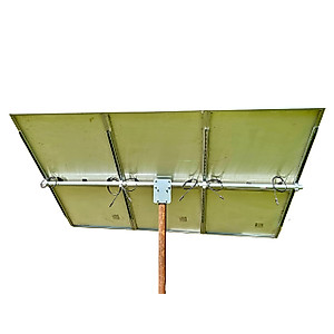 Solar Panel Array Top of Pole Ground Mount Bracket 4" Pipe Universal Bolt On