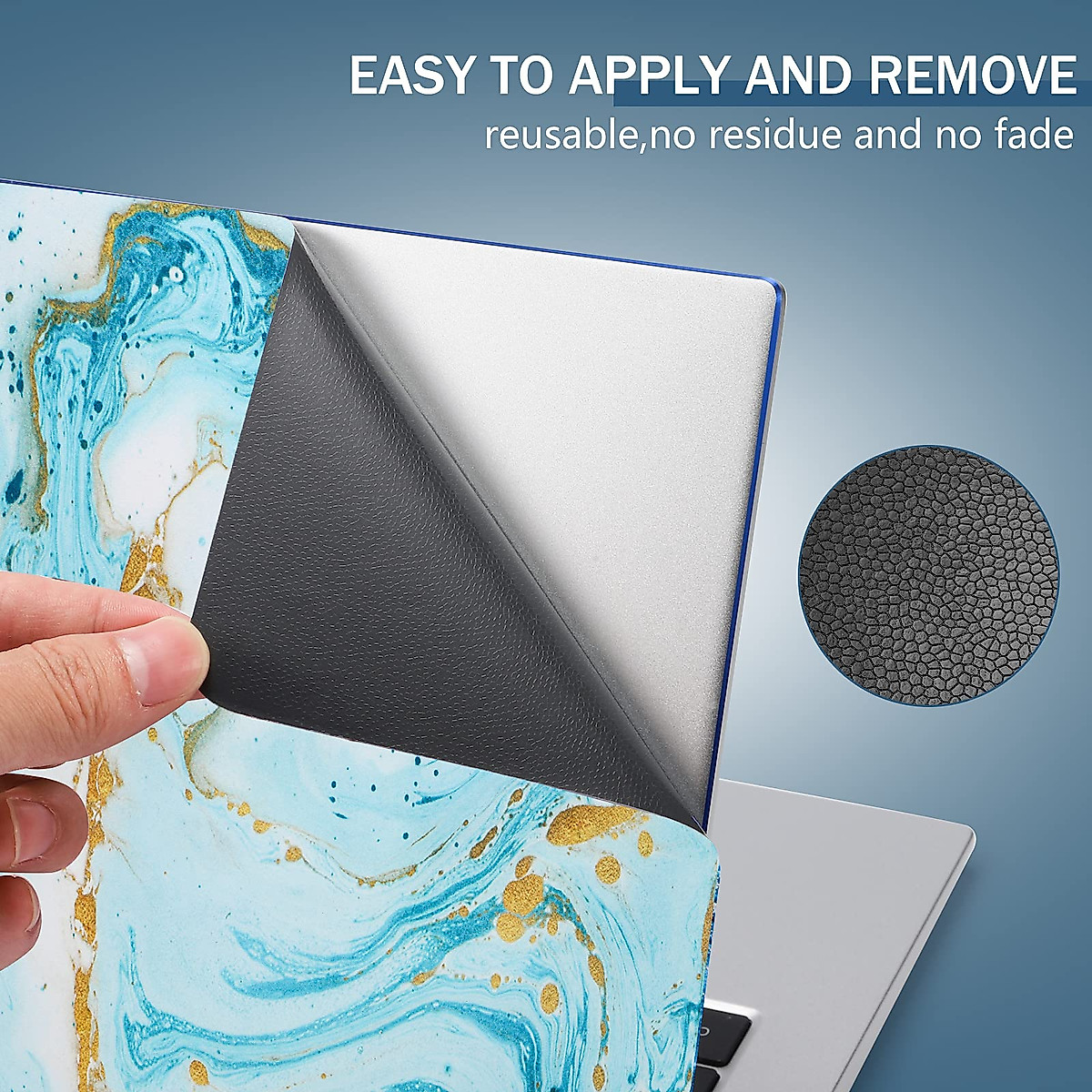 Vast Ocean Laptop Skin Sticker 15.6 Inches Personalized Universal 12.1 13 13.3 14 15 15.4 Inches Netbook Skin Sticker Reusable Notebook PC Art Protector by AORTDES