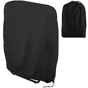 Outdoor Zero Gravity Folding Recliner Chair Cover UCARE Waterproof Dustproof Folding Recliner Chairs Furniture Covers for Lawn Patio Garden (Black, 1)
