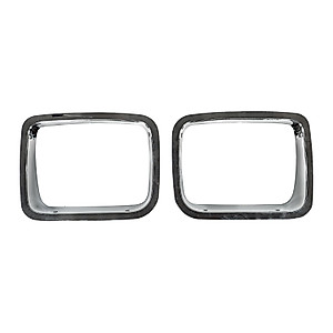 Omix | 12419.05 | Headlight Bezel Kit, Chrome | OE Reference: 56003104K | Fits 1987-1995 Jeep Wrangler YJ