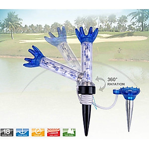 VEASAERS Golf Tees Unbreakable Plastic Magnetic 80 mm Long Bulk Reusable 8 Pack Blue Red Flexible Magnet Tee Lift Step for Men Women Practice Training Set (8 Pack)