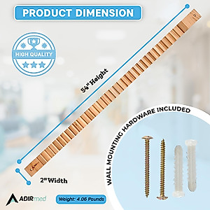AdirMed 2-Pack Wooden Finger and Shoulder Ladder - Hand Therapy Ladder for Rehabilitation - Motion Improvement Physical Therapy Ladder