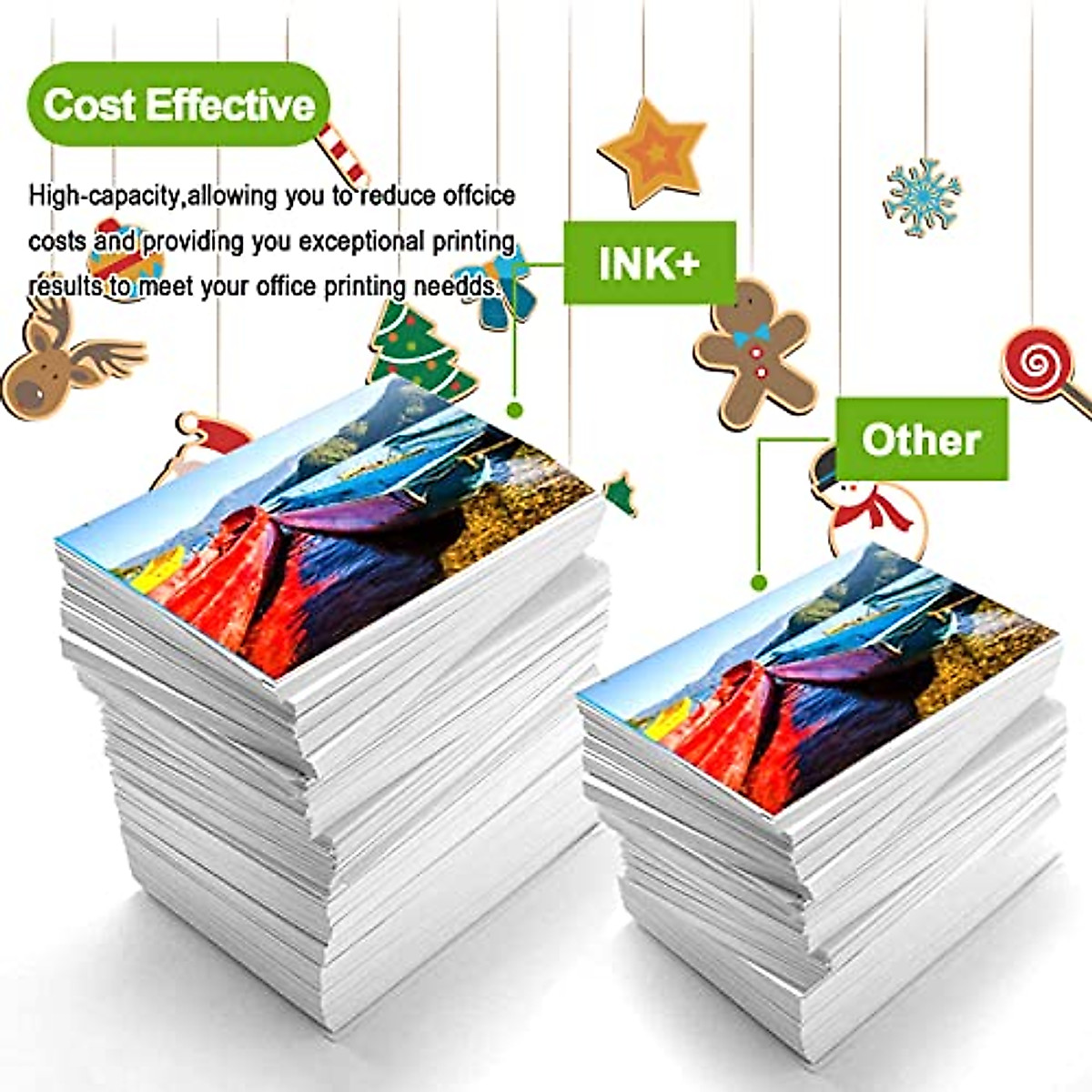 YOUEXPERT PFI120 Compatible with Canon PFI120 Cartridge Pigment Replacement for Canon TM-300 IPF TM-200 IPF TM-205 IPF IPF TM-305 ( 2MBK/BK/C/M/Y6-Pack) 130ML