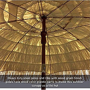 Bayside21 8' Tiki Umbrella with Tilt