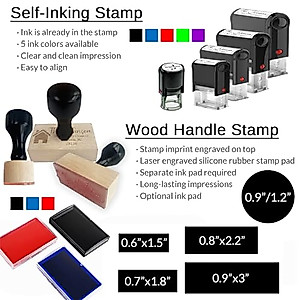 Custom Address Stamp Personalized Self Inking Return Address Stamp Refillable Mailing Address Stamps Housewarming Gift - Round