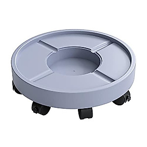RUDINO,Plant Caddies,Rolling Plant Stand,Planter Caddy,Plant Roller Base,Planter Caddy with Wheels,Plant Tray with Wheels,Plant Stand with Wheels Outdoor.-Grey-Living Room,Balcony,Study and Garden.