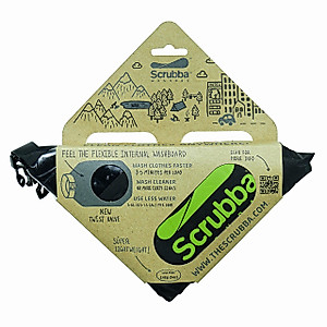 Scrubba Wash Bag Portable Washing Machine - Lightweight Manual Washing Machine for Travel, Camping, Laundry, Baby Clothes - Travel Essentials, Gift - use with Laundry Detergent/Sheets - 5.3 oz.